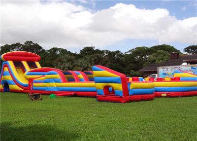China Commercial Inflatable Ninja Course , Blow Up Assault Course UV Resistant High Safety for sale