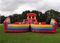 China Commercial Inflatable Ninja Course , Blow Up Assault Course UV Resistant High Safety for sale