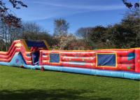 China Bunker Train Obstacle Course Jump House Sports Events Portable  Easy Installation for sale