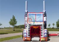 China Car Bouncy Assault Course , Inflatable Water Obstacle Course Digital Printing Strong Stitching for sale