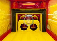 China Car Bouncy Assault Course , Inflatable Water Obstacle Course Digital Printing Strong Stitching for sale