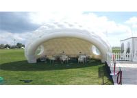China Dome Inflatable Event Tent White Color 9 Meters Diameter PVC 0.55mm Tarpaulin for sale