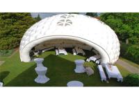 China Dome Inflatable Event Tent White Color 9 Meters Diameter PVC 0.55mm Tarpaulin for sale