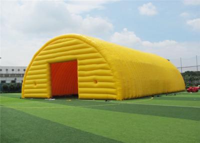 China Ground Yellow Inflatable Canopy Tent , Inflatable Advertising Tent Modern Design for sale