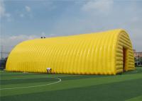 China Ground Yellow Inflatable Canopy Tent , Inflatable Advertising Tent Modern Design for sale
