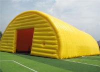 China Ground Yellow Inflatable Canopy Tent , Inflatable Advertising Tent Modern Design for sale