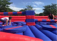 China Commercial Inflatable Wipeout Course Fun Diameter 8m 0.55mm PVC Tarpaulin for sale