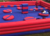 China Commercial Inflatable Wipeout Course Fun Diameter 8m 0.55mm PVC Tarpaulin for sale