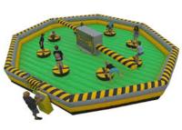 China Popular Wipeout Challenge Inflatable Last Man Standing Game  Jump Sweeper for sale