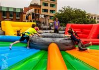 China Bungee Run Inflatable Sports Games , Inflatable Assault Course Highly Participatory for sale