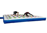 China Playground Sports Bounce House Platform Twister Game Interactive Obstacle Course for sale