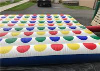China Playground Sports Bounce House Platform Twister Game Interactive Obstacle Course for sale