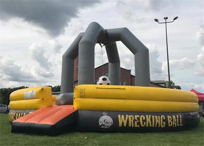 China Wrecking Ball Inflatable Sports Arena Fields Gymnastics  Water Resistant Anti Skid for sale