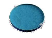 China Round Shaped Outdoor Above Ground Pool Customized Size 0.9mm Tarpaulin PVC for sale