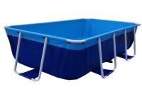 China Training Above Ground Swimming Pools Flame Retardent With Repair Kit Steel Frame for sale