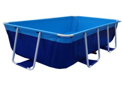 China Training Above Ground Swimming Pools Flame Retardent With Repair Kit Steel Frame for sale