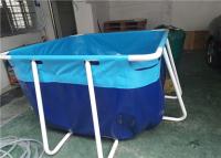 China Training Above Ground Swimming Pools Flame Retardent With Repair Kit Steel Frame for sale