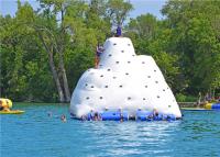 China 4*3m Iceberg Inflatable Water Toys White Color Customized Size Practical Workmanship for sale
