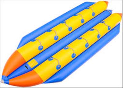 China 10 Seats Inflatable Toy Boat Double Lane Game Water Playground For Skiing for sale