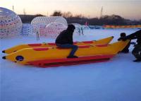 China 10 Seats Inflatable Toy Boat Double Lane Game Water Playground For Skiing for sale