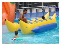 China 10 Seats Inflatable Toy Boat Double Lane Game Water Playground For Skiing for sale