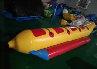 China OEM Commercial Inflatable Banana Boat 4 Persons Capactiy Strong Stitching for sale