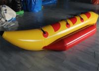 China OEM Commercial Inflatable Banana Boat 4 Persons Capactiy Strong Stitching for sale