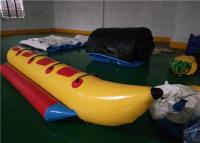 China OEM Commercial Inflatable Banana Boat 4 Persons Capactiy Strong Stitching for sale
