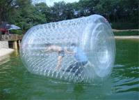 China Transparent Inflatable Water Toys Water Roller Ball Heavy Duty Reinforced for sale