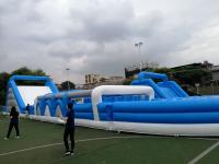 China Outdoor commercial adult gaint inflatable obstacle course kids bouncer castle with blowers  PO-0522 for sale