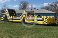 China Guangzhou manufacturer inflatable slide inflatable obstacle course for kids for sale