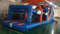 China Outdoor sport games obstacle inflatable obstacle course adult for team building for sale