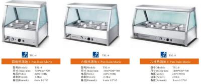 China 4/6/8 Pan Countertop Commercial Electric Bain Marie Warmer Kitchen 240V for sale