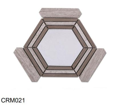 China 3x6 Carrara Marble Mosaic Tile Natural Stone For Coffees Shop Hotel Decor for sale