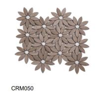 China Mosaic White Marble Backsplash Kitchen Mesh On Mounted Glazed Vitrified Tiles for sale