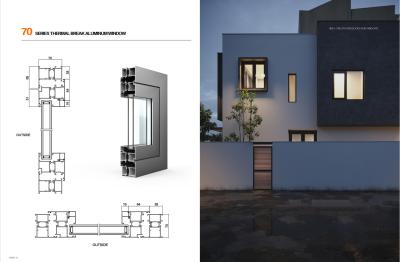 China Soundproof Lattice Aluminium Glazed Door For Modern Apartment Casement for sale