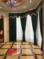 China Readymade Rideaus Damask Jacquard Blackout Curtains For Living Room Bedroom Window for sale