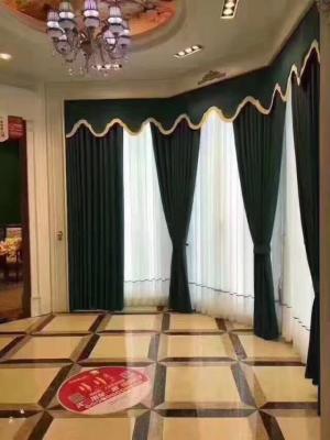 China Readymade Rideaus Damask Jacquard Blackout Curtains For Living Room Bedroom Window for sale