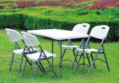 China OEM Ergonomic White Plastic HDPE Folding Chair Table OutdoorFor Event for sale
