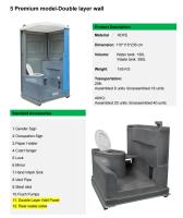China Wholesale Outdoor HDPE Prefab Plastic Portable Toilet Cabin Modern Chemical Toilet UV-proof Public Toilet Cabin Modern Mobile WC Mobile Toilet for Outdoor Events for sale