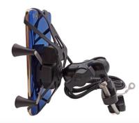 China Universal 9-24V X Claw Motorcycle Phone Mount With Usb Charger for sale