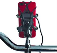 China Universal 9-24V X Claw Motorcycle Phone Mount With Usb Charger for sale