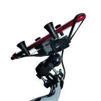 China 5V 2.5A Handlebar X Claw Motorcycle Phone Mount Stand Black Color for sale