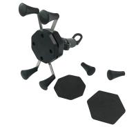 China Anti Oxidative PVC X Claw Motorcycle Phone Mount 360D Rotatable for sale