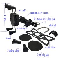 China X Waterproof Bike Phone Stand , 3.5-6.5'' Metal Motorcycle Phone Mount 0.4kg for sale