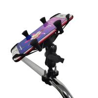China X Waterproof Bike Phone Stand , 3.5-6.5'' Metal Motorcycle Phone Mount 0.4kg for sale