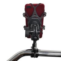 China X Waterproof Bike Phone Stand , 3.5-6.5'' Metal Motorcycle Phone Mount 0.4kg for sale