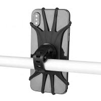 China Silicone Handlebar Motorcycle Mobile Stand , 4-6 Inch Iphone 12 Motorcycle Mount for sale