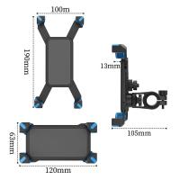 China 360degree Sportbike Phone Mount , 3.7-7.2inches 2 Wheeler Mobile Holder for sale