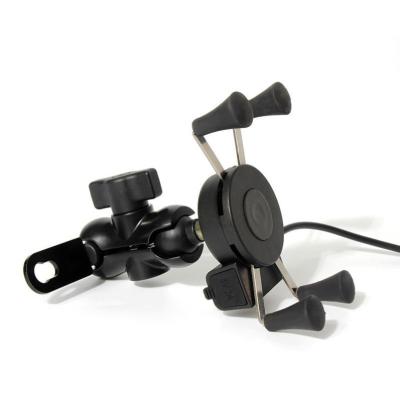 China 360Degree 2A Iphone 8 Plus Motorcycle Mount X Shape 90cm Cable for sale